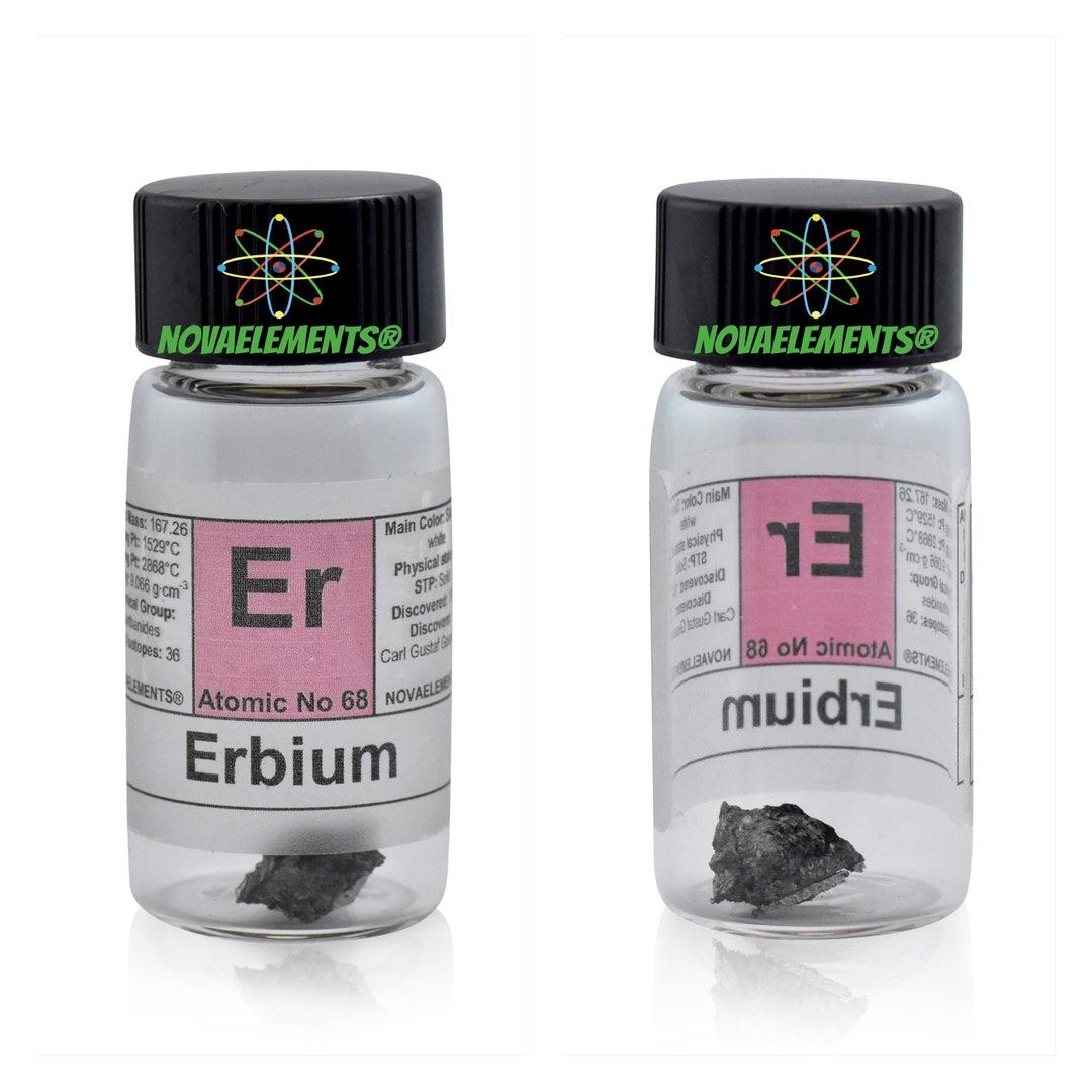 Metallic Erbium Element 68, Periodic Table of the Elements, Erbium ...