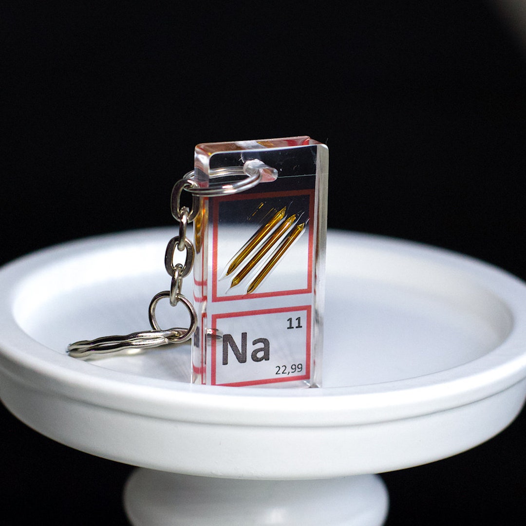 Sodium Metal Ampoules for Collection, Sodium Keychain, Periodic Table ...