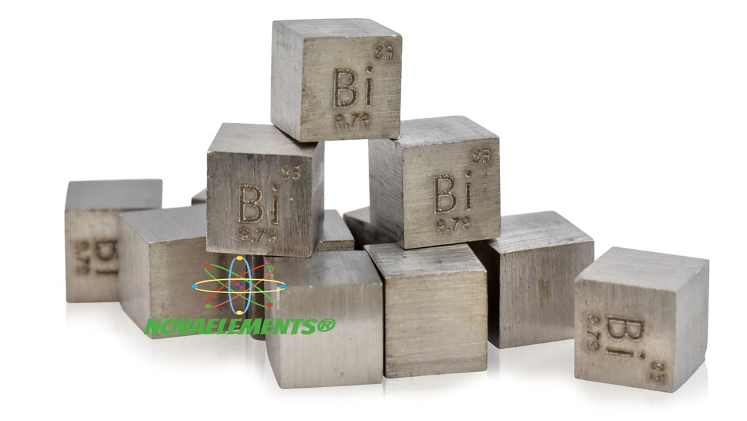 Bismuth Cube Density 10x10x10mm, Periodic Table of Elements, Bismuth ...