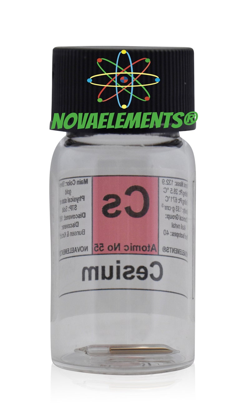 Cesium Metal Element 55, Periodic Table of Elements, Cesium Metal ...