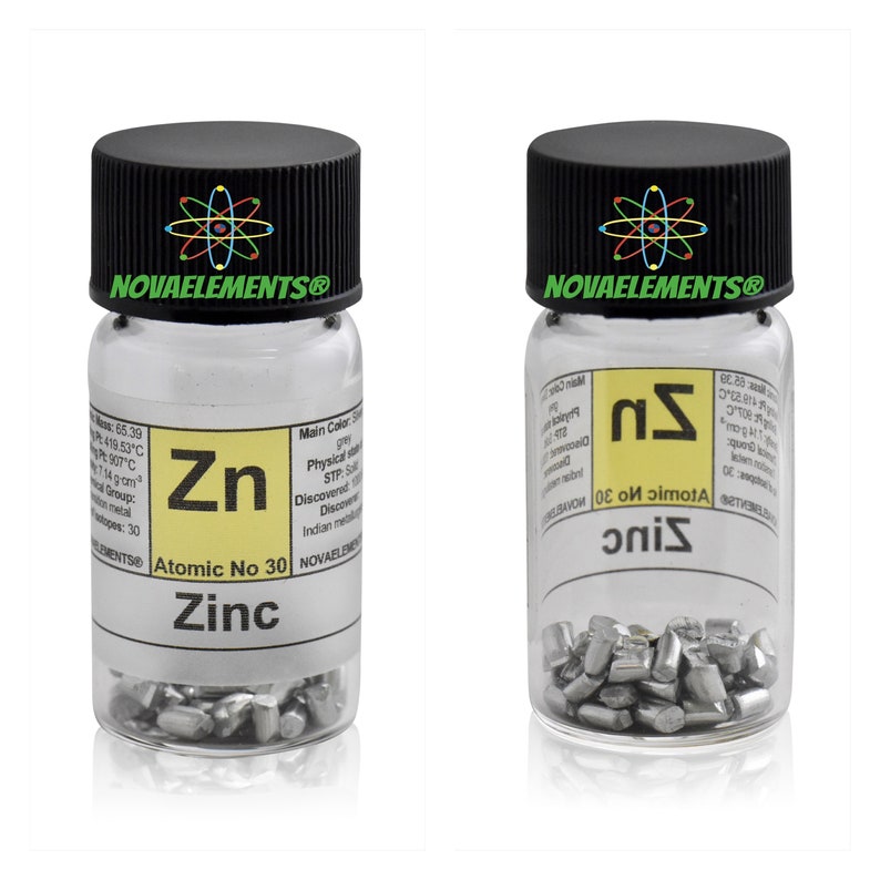 Zinc Metallic Element 30, Periodic Table of Elements, Zinc Metal, Zinc ...