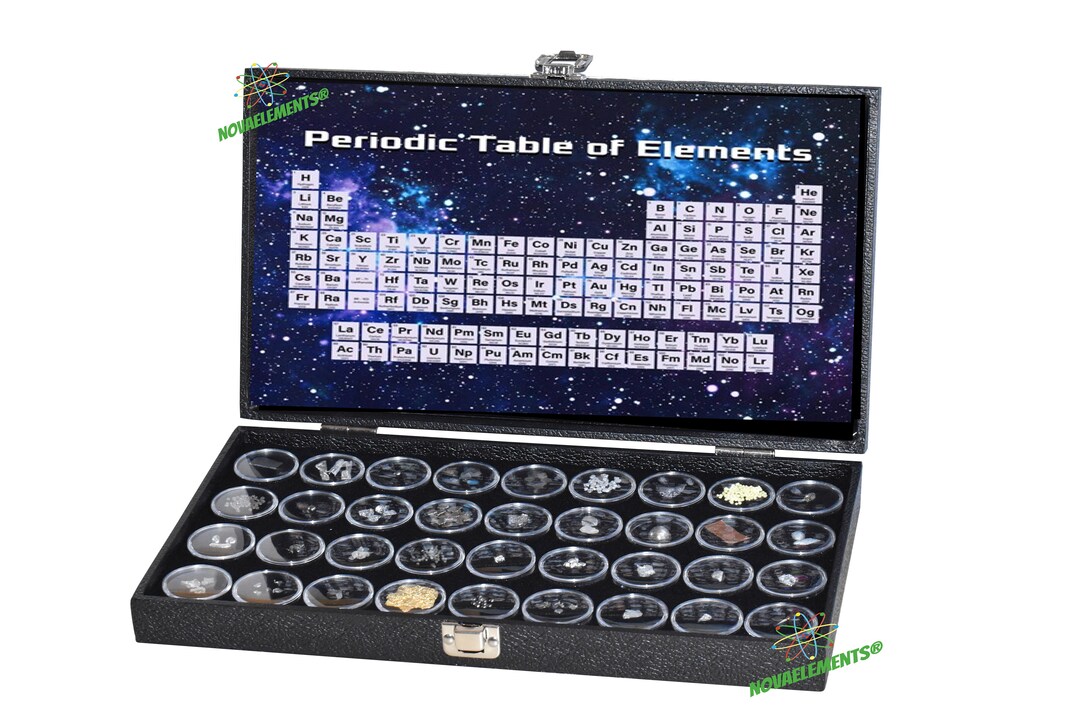 Case With 50 Elements of the Periodic Table, Set of 50 Chemical ...