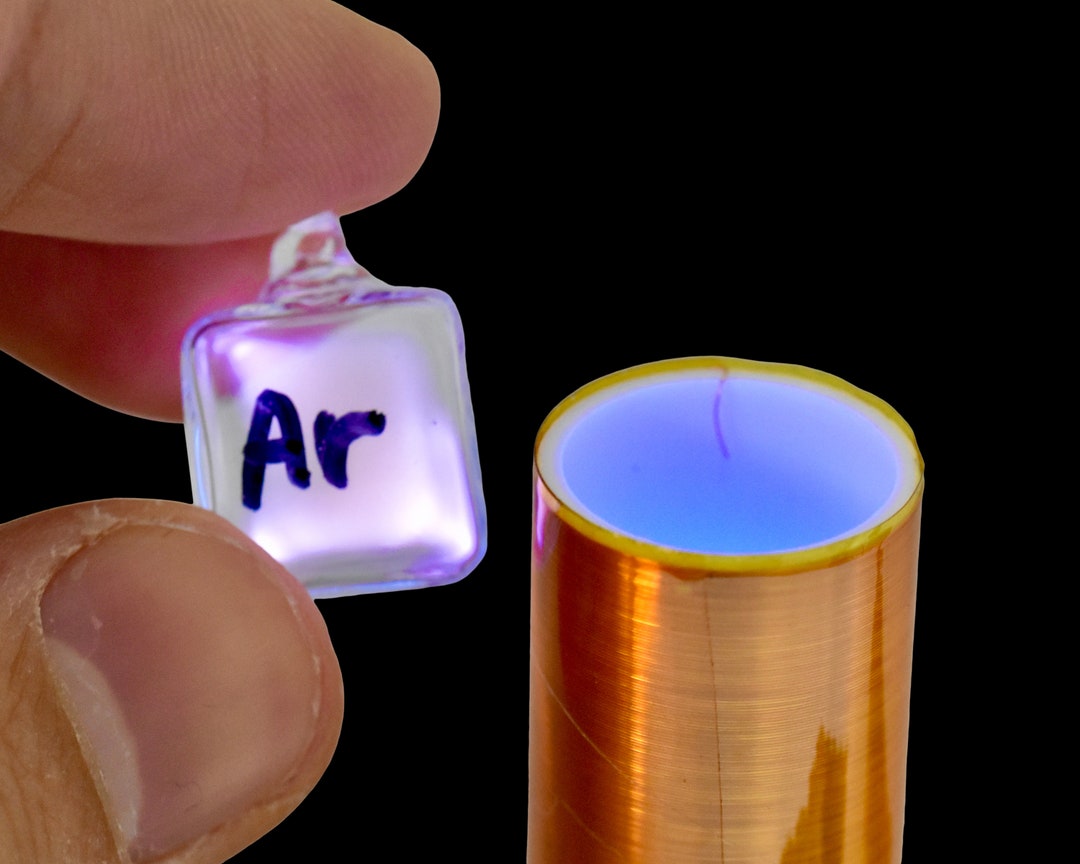 Argon Rarefied Gas, Periodic Table of the Elements, Argon Element Cube ...