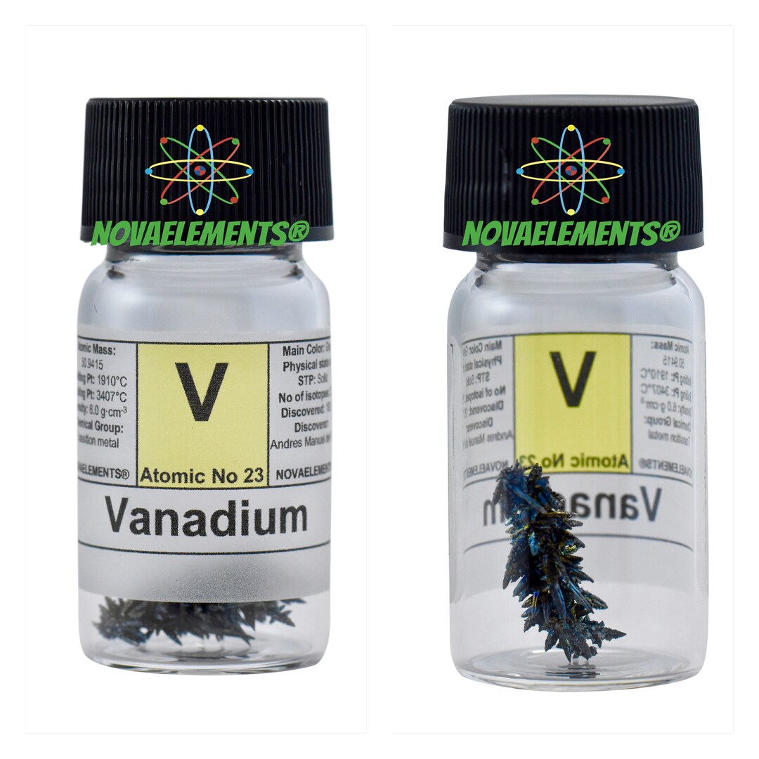 Vanadium Metal Element 23, Periodic Table of the Elements, Vanadium ...