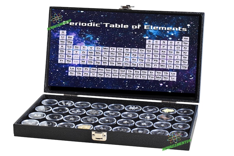 Periodic Table 24 Elements Case, Set of 24 Chemical Elements in an ...
