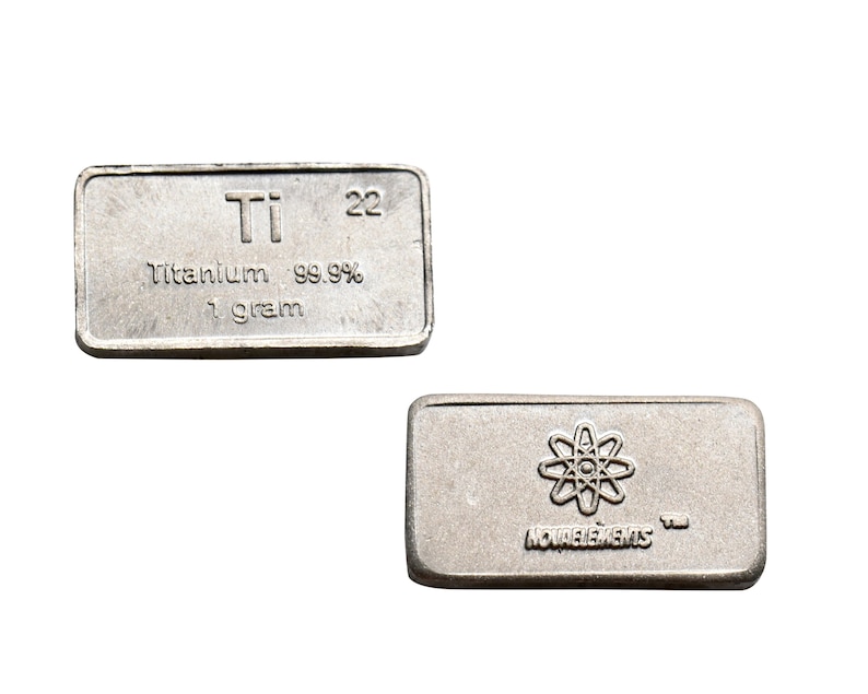 Titanium Ingot, Periodic Table of the Elements, Metallic Titanium Ingot ...