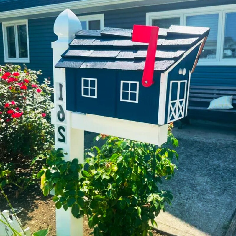 Wood Mailbox Post - Etsy