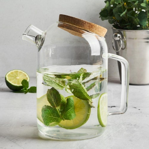 Glass Water Pitcher Jar 1.5 L and 2 Glasses 300 Ml - Etsy