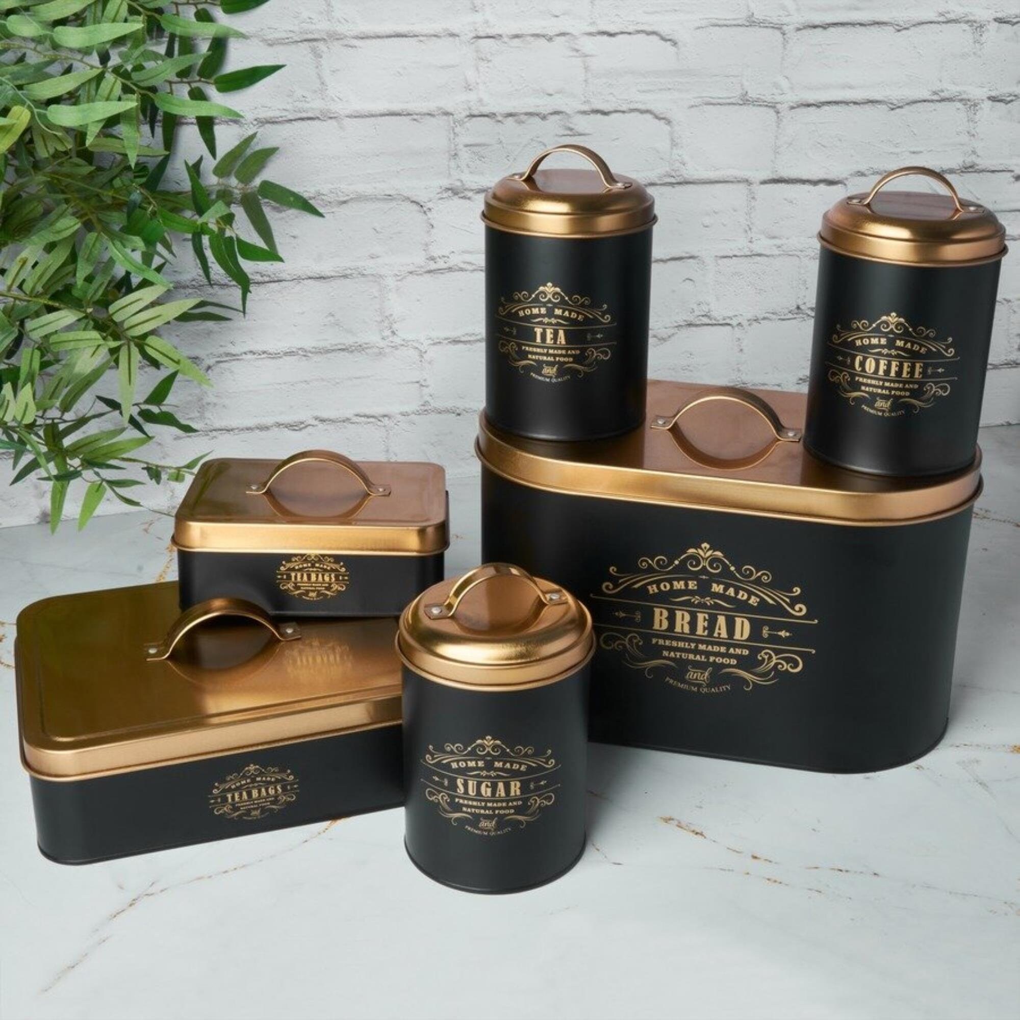 Set of 3 Containers for Sugar Tea and Coffee 11 X 15 Cm | Etsy