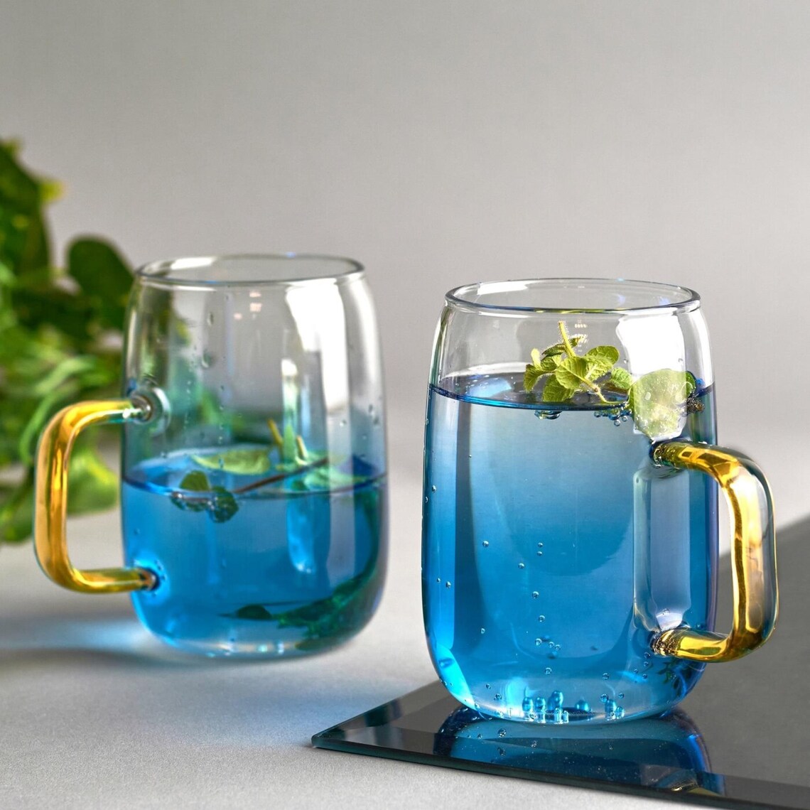 Glass Water Pitcher Jar 1.5 L and 2 Glasses 300 Ml - Etsy