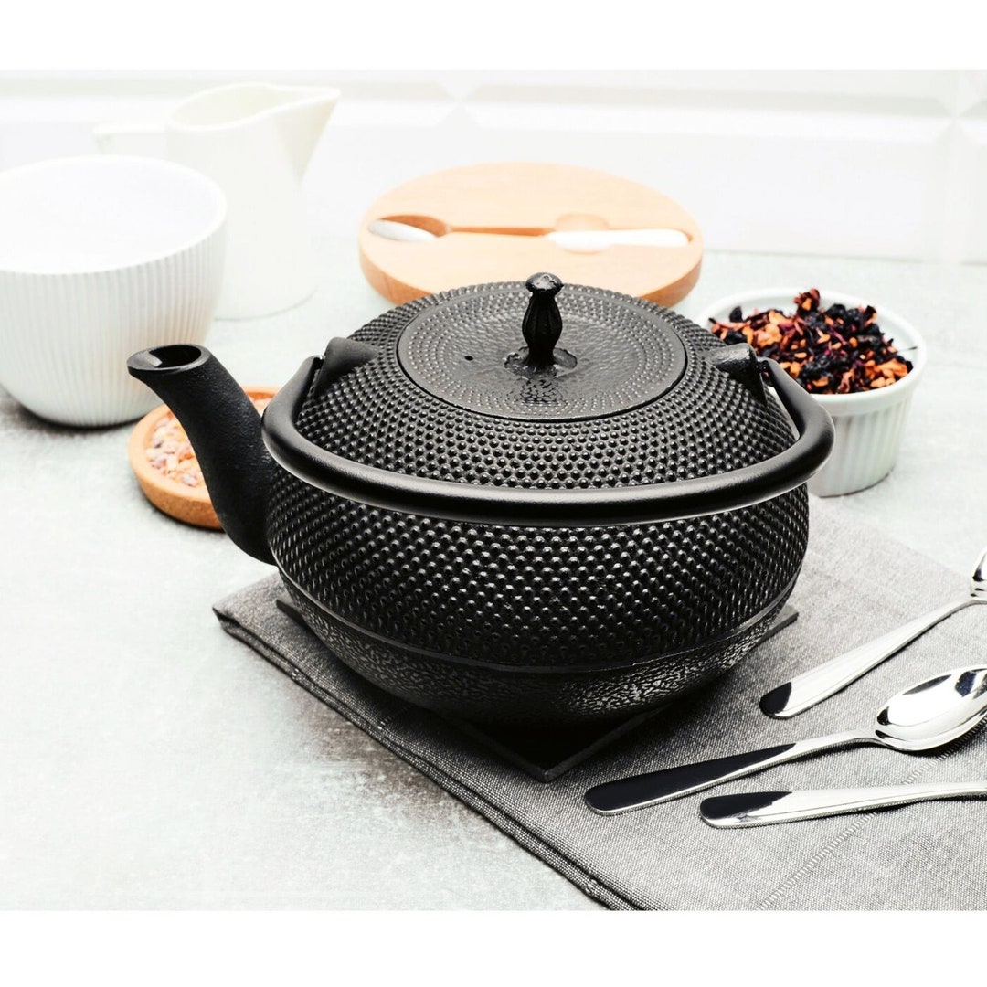 Cast Iron Japanese Teapot Black Tea Pot With Infuser, Tea Kettle With ...
