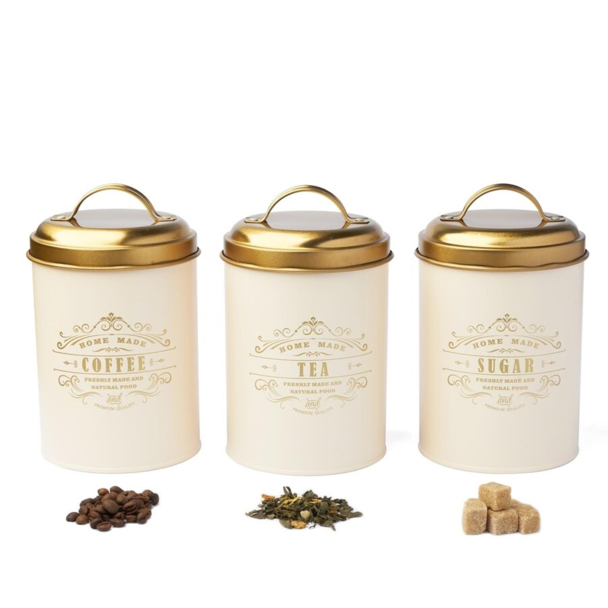 Set of 3 Containers for Sugar Tea and Coffee 11 X 15 Cm | Etsy