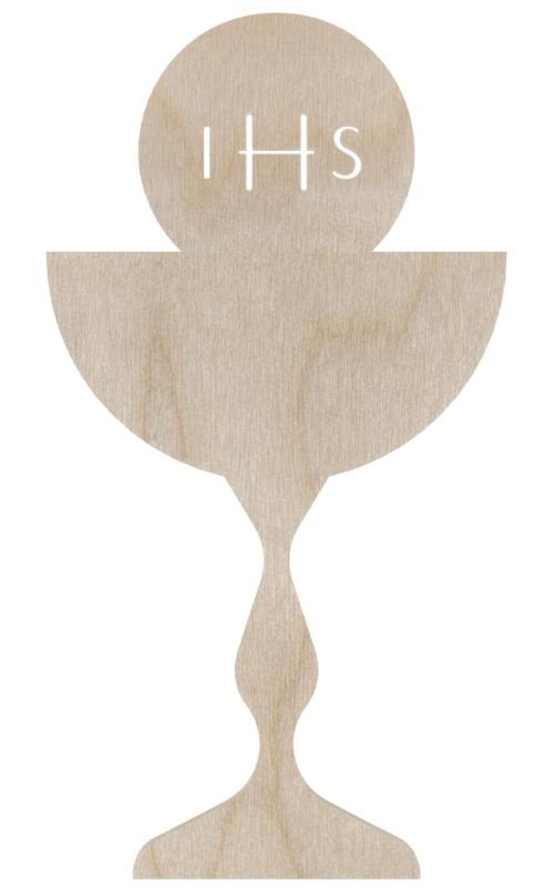 Wood Communion Chalice & Host Plywood Cutouts | Laser-cut Craft Shapes ...