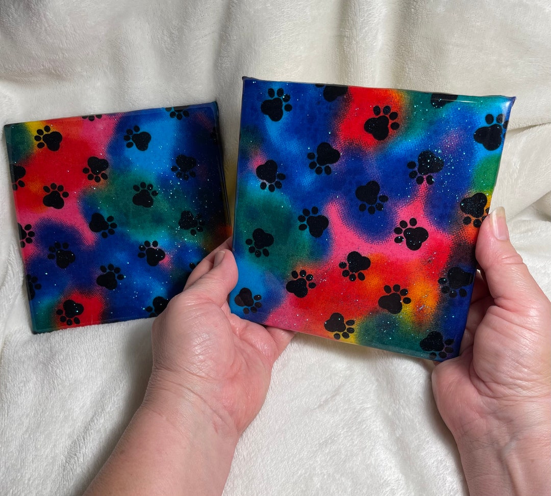 Paw Print Ceramic Tile - Etsy