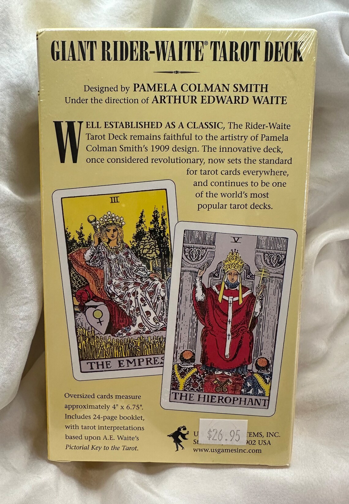 Giant Rider-waite Tarot Deck: 78 Lg. Size Tarot Cards W/ Enclosed Guide ...