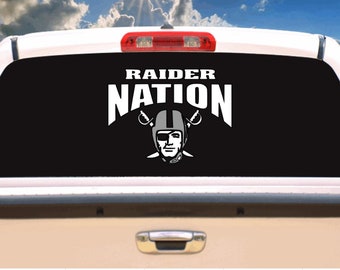 Raider Nation Decal | Etsy