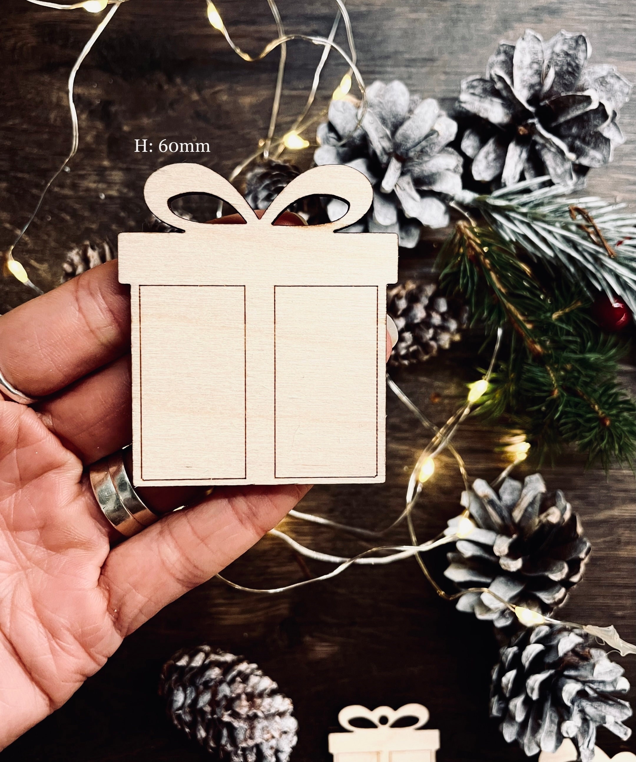 10x Wooden Present Shapes for Nordic Christmas Crafts - Etsy UK