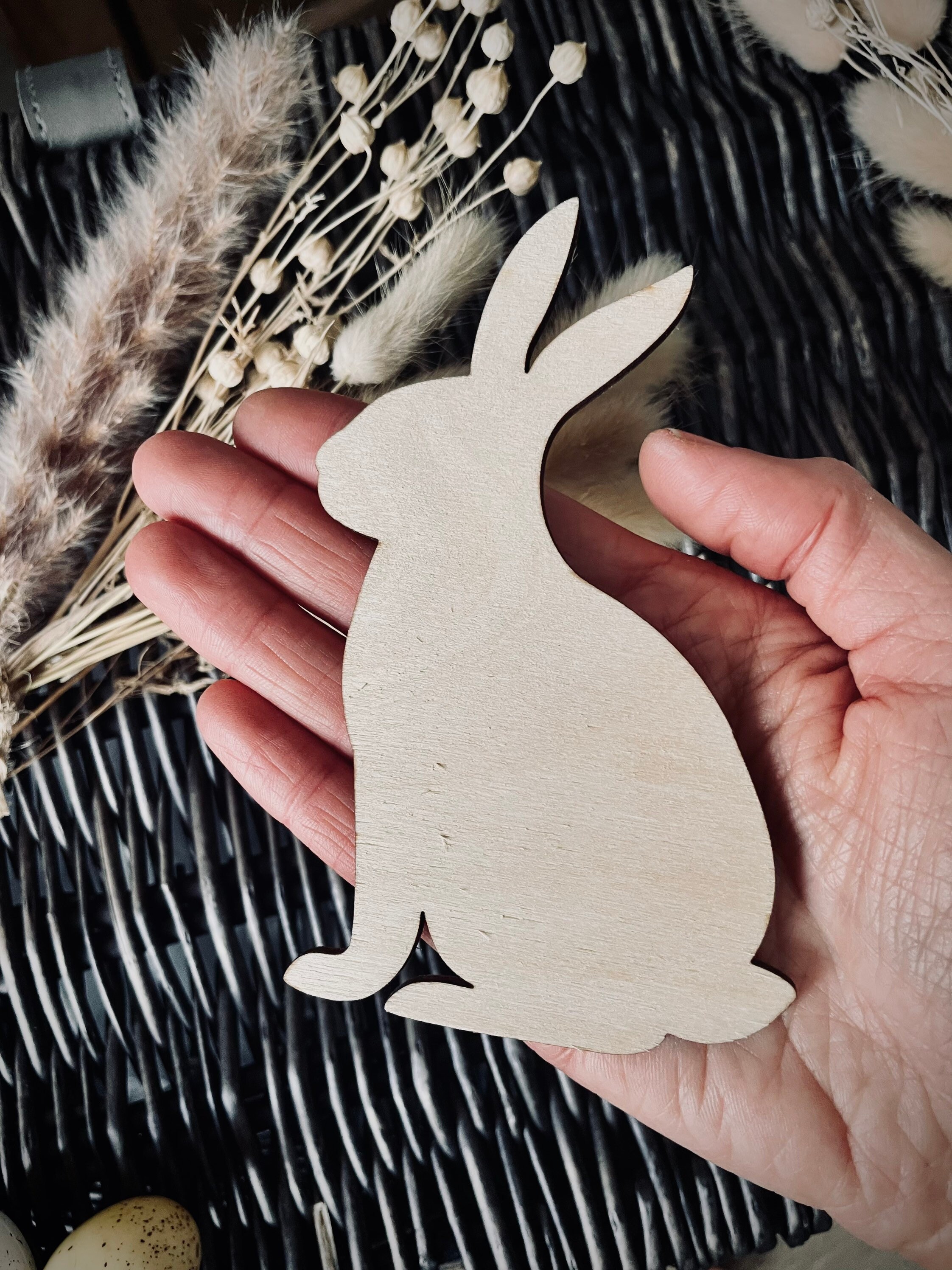 10x Wooden Bunny Cutout / Plywood Cutouts From 40mm Tall 3mm - Etsy