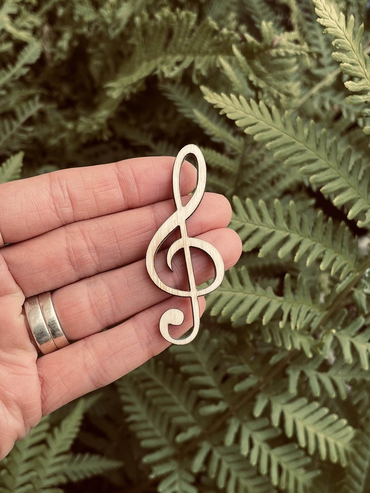 10x Wooden Music Logo / Treble Clef / Music Note Shapes From | Etsy