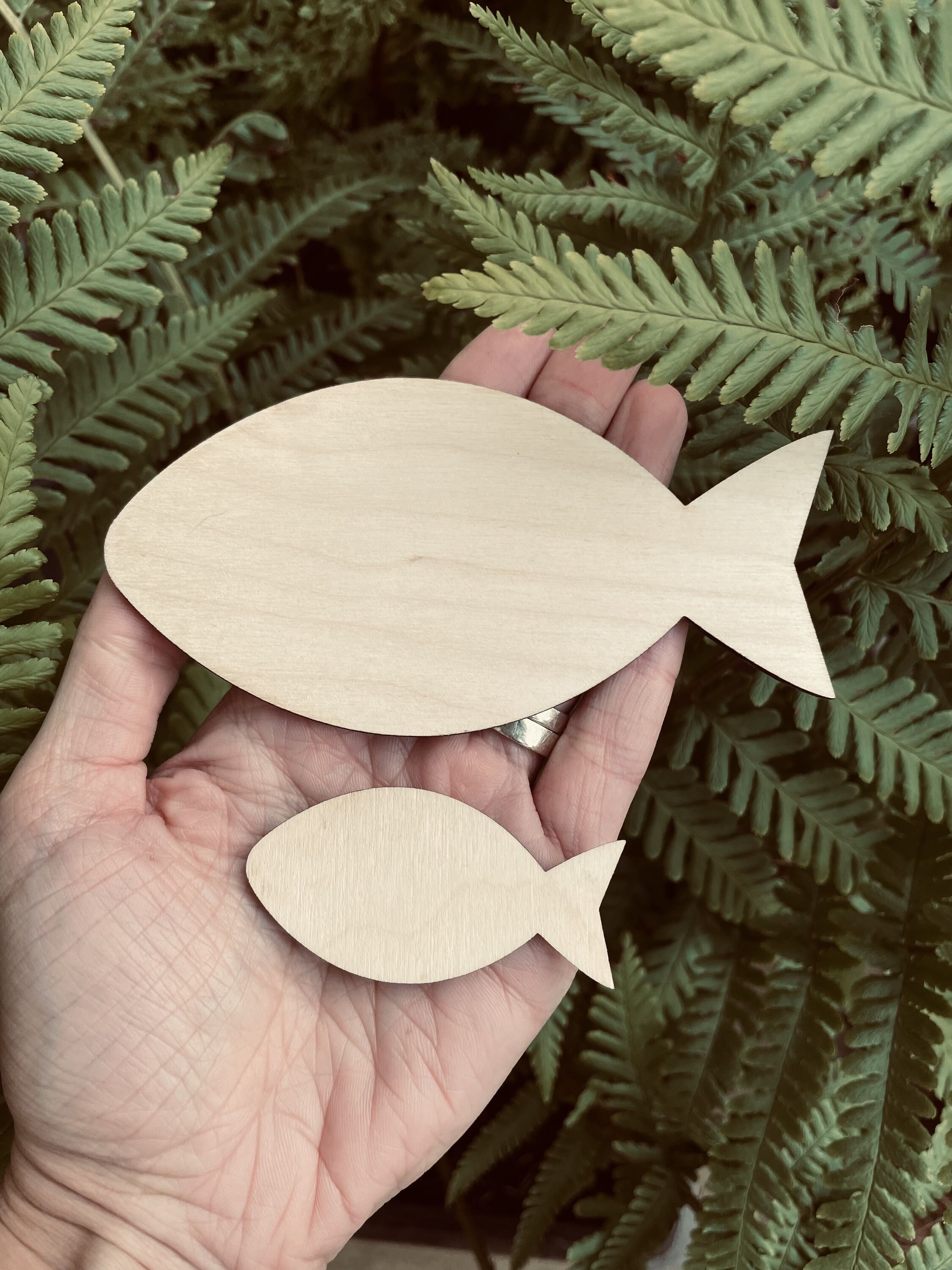 10x Wooden Fish Shapes / Fish Blanks From 40mm Tall 3mm - Etsy UK