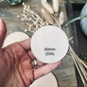 10x Wooden Circle Cutouts / Wood Discs / Rings / Disks From 30mm ...