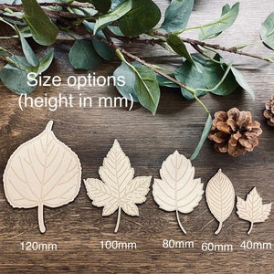 7x Wooden Leaves / Leaf Shapes Laser Cut Leaves Craft Leaf Cut Out - Etsy