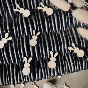 Wooden Easter Table Confetti | Easter Table Decorations / Easter Bunny ...