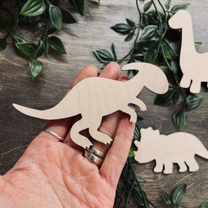 Pack of 5 Wooden Dinosaur Shapes / Wall Art / Dinosaur Pattern Dinosaur ...