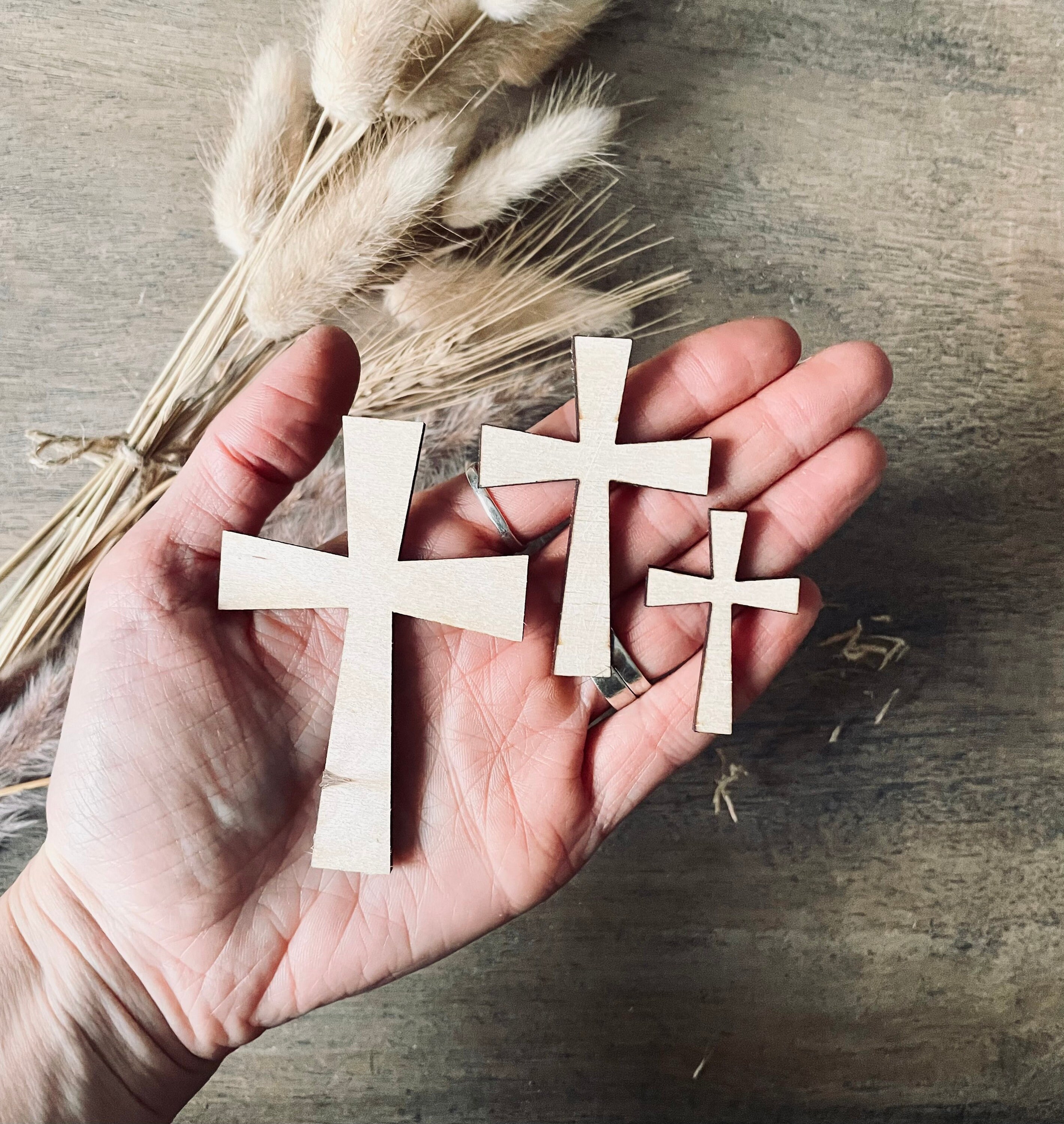 10x Wooden Cross Shapes / Large Wooden Cross From 40mm Tall - Etsy