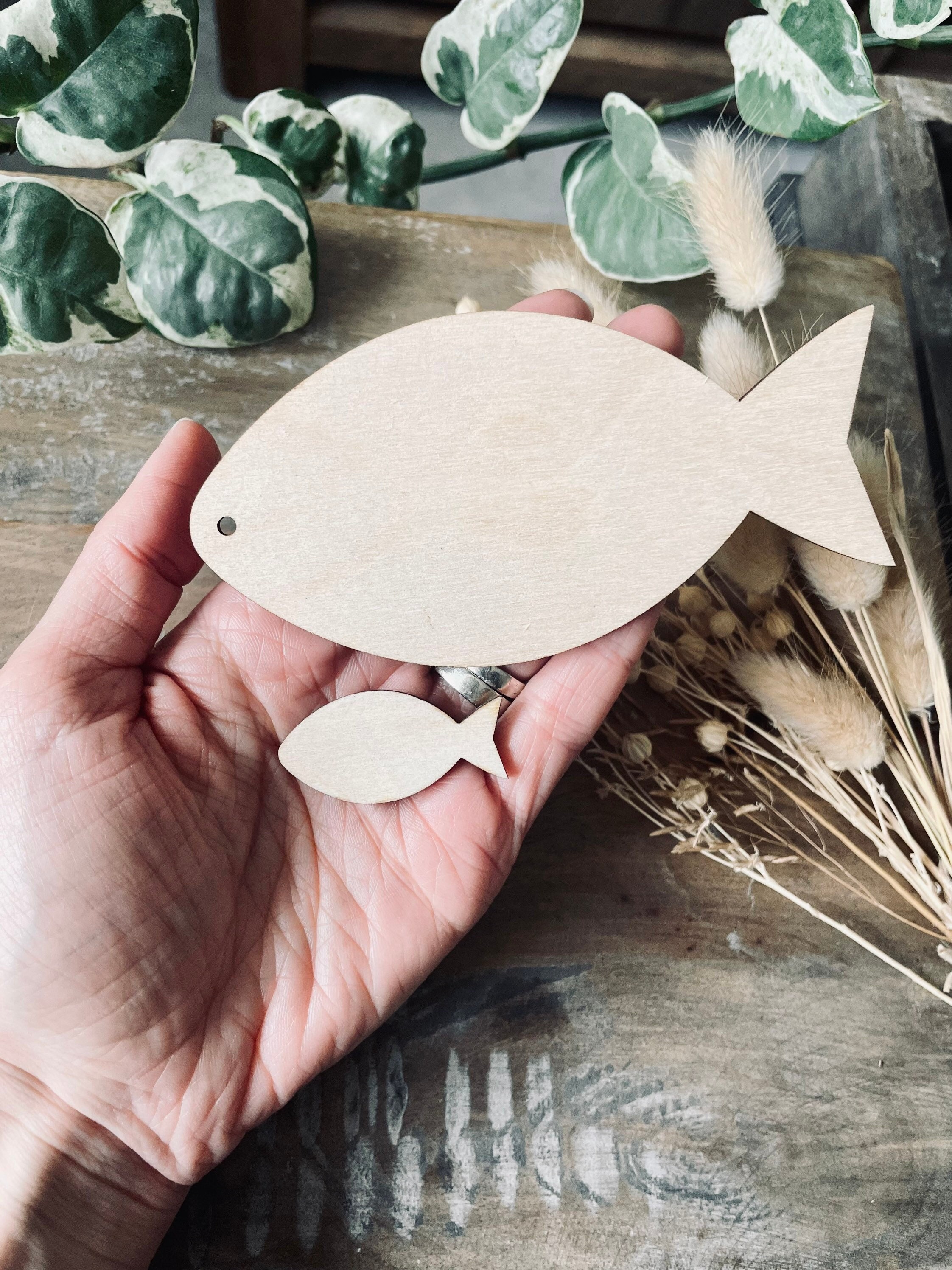 10x Wooden Fish Shapes / Fish Blanks From 40mm Tall 3mm - Etsy