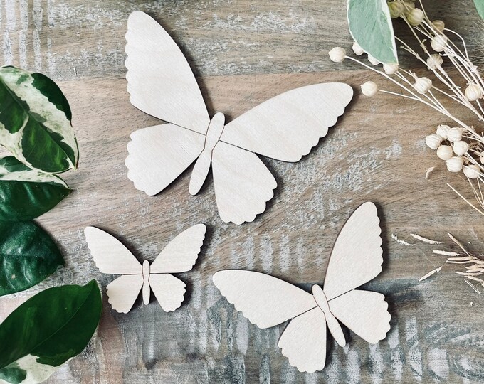 Small 210, MDF Butterfly, Butterfly Garden Decor, Cute Butterfly Craft ...