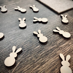Wooden Easter Table Confetti | Easter Table Decorations / Easter Bunny ...