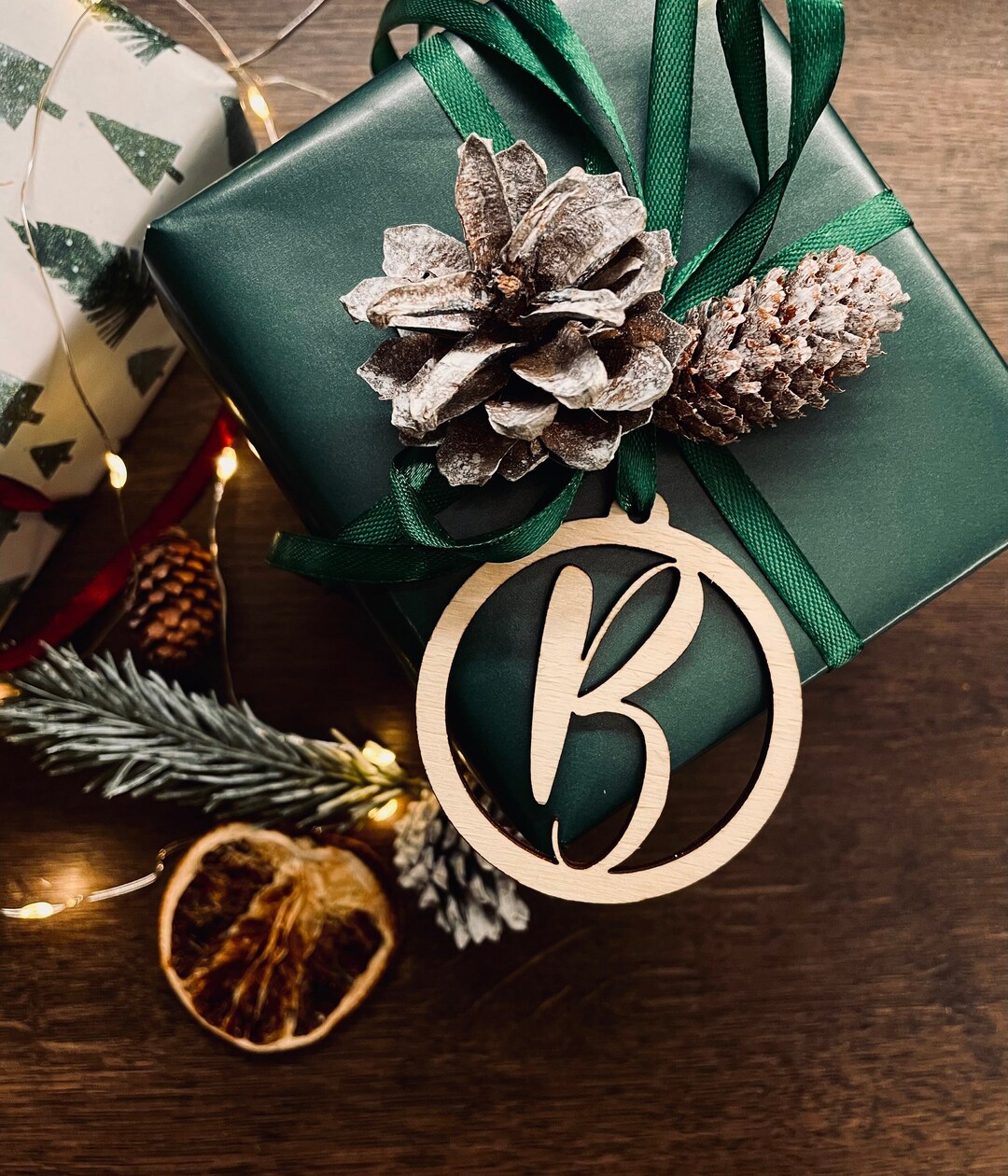Letter Gift Tags | Initial Wooden Tags | Christmas Gift Tags ...