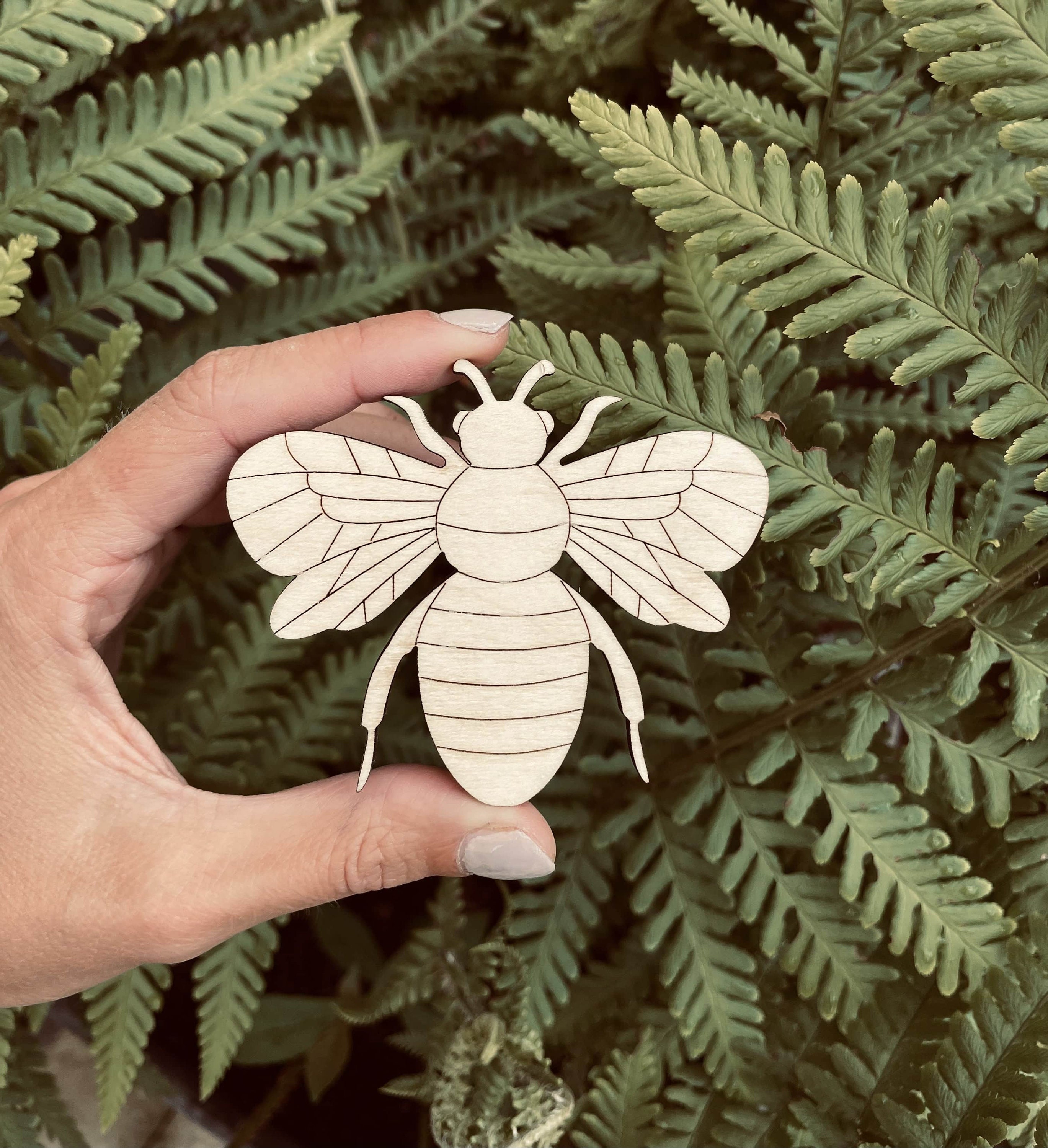 10x Wooden Bee Shapes From 40mm Wide 3mm Thick Laser Cut - Etsy