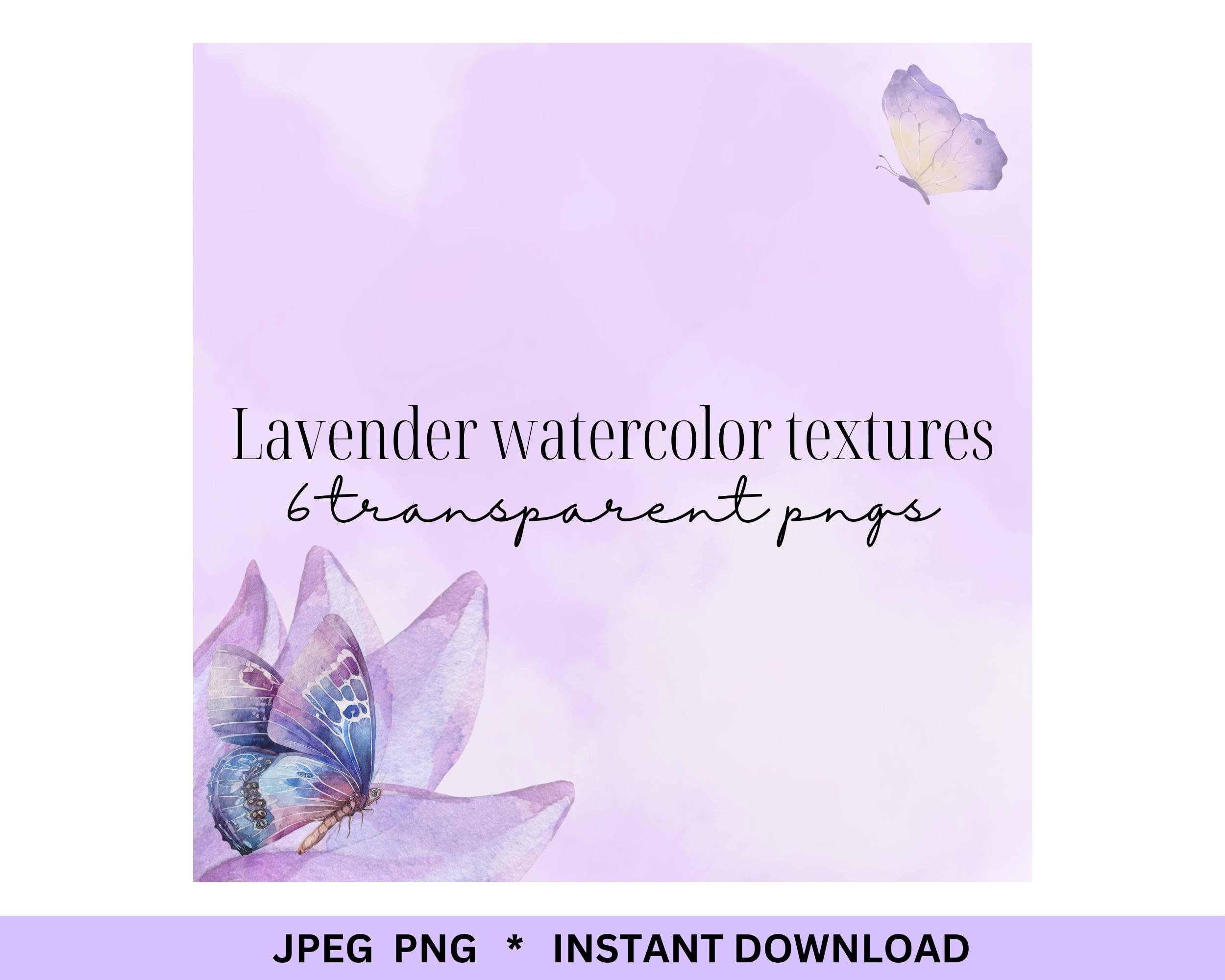 Lavender Watercolor Texture Paper, Floral Designs (digital Download) - Etsy