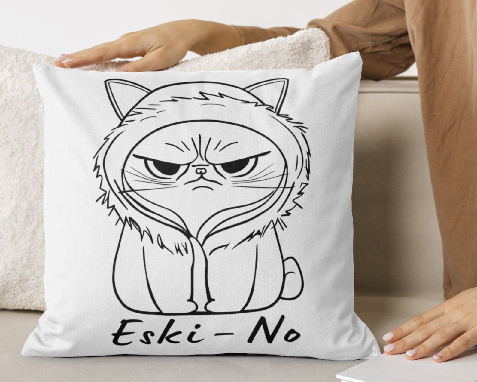 Grumpy Cat Svg Eski-no, Cranky Svg, Cat Clipart, Meme Svg, Gift Ideas ...