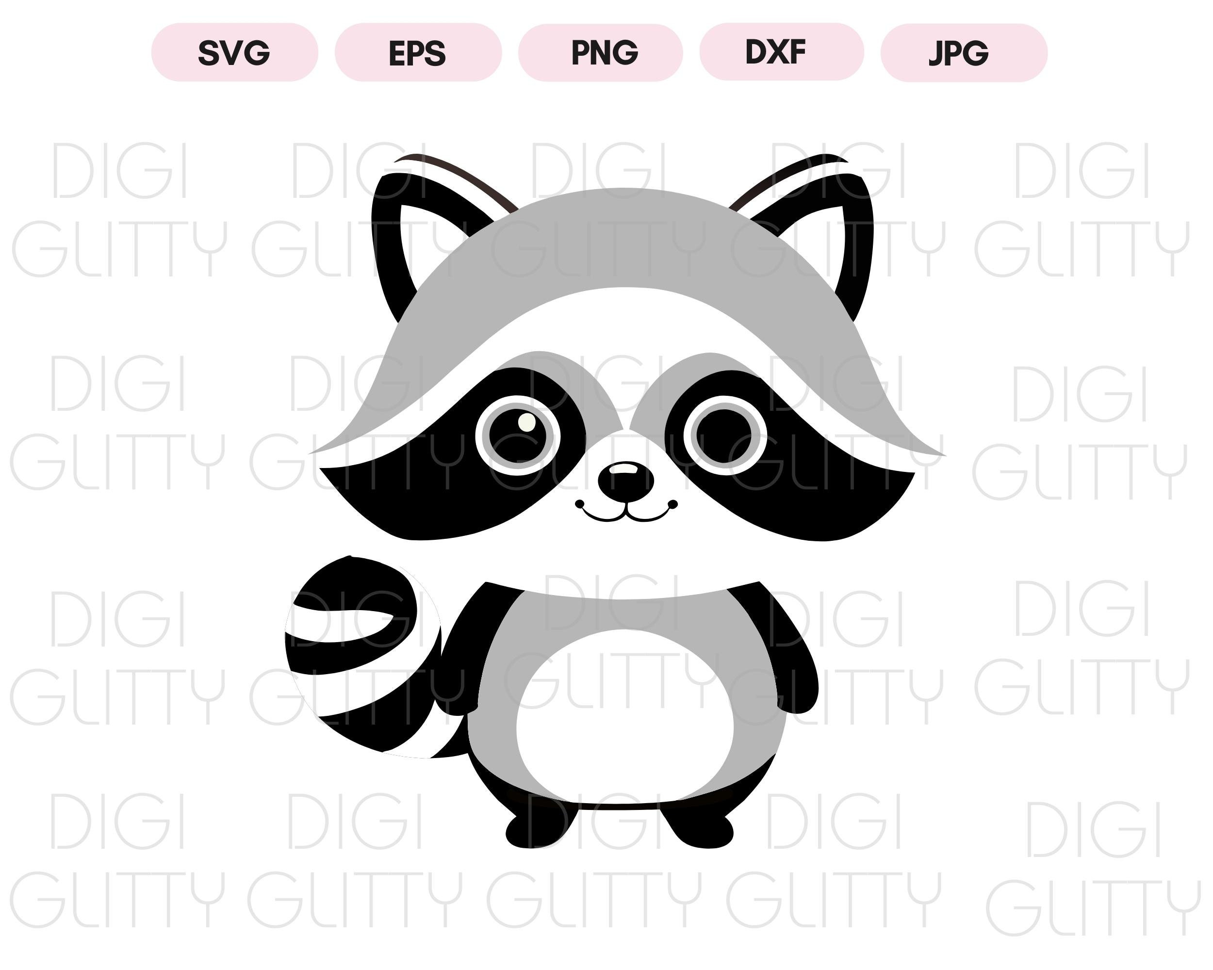 Layered Cute Racoon SVG Adorable Cut File for Cricut & - Etsy