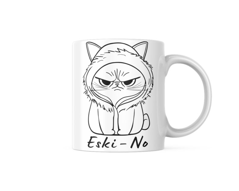 Grumpy Cat Svg Eski-no, Cranky Svg, Cat Clipart, Meme Svg, Gift Ideas ...