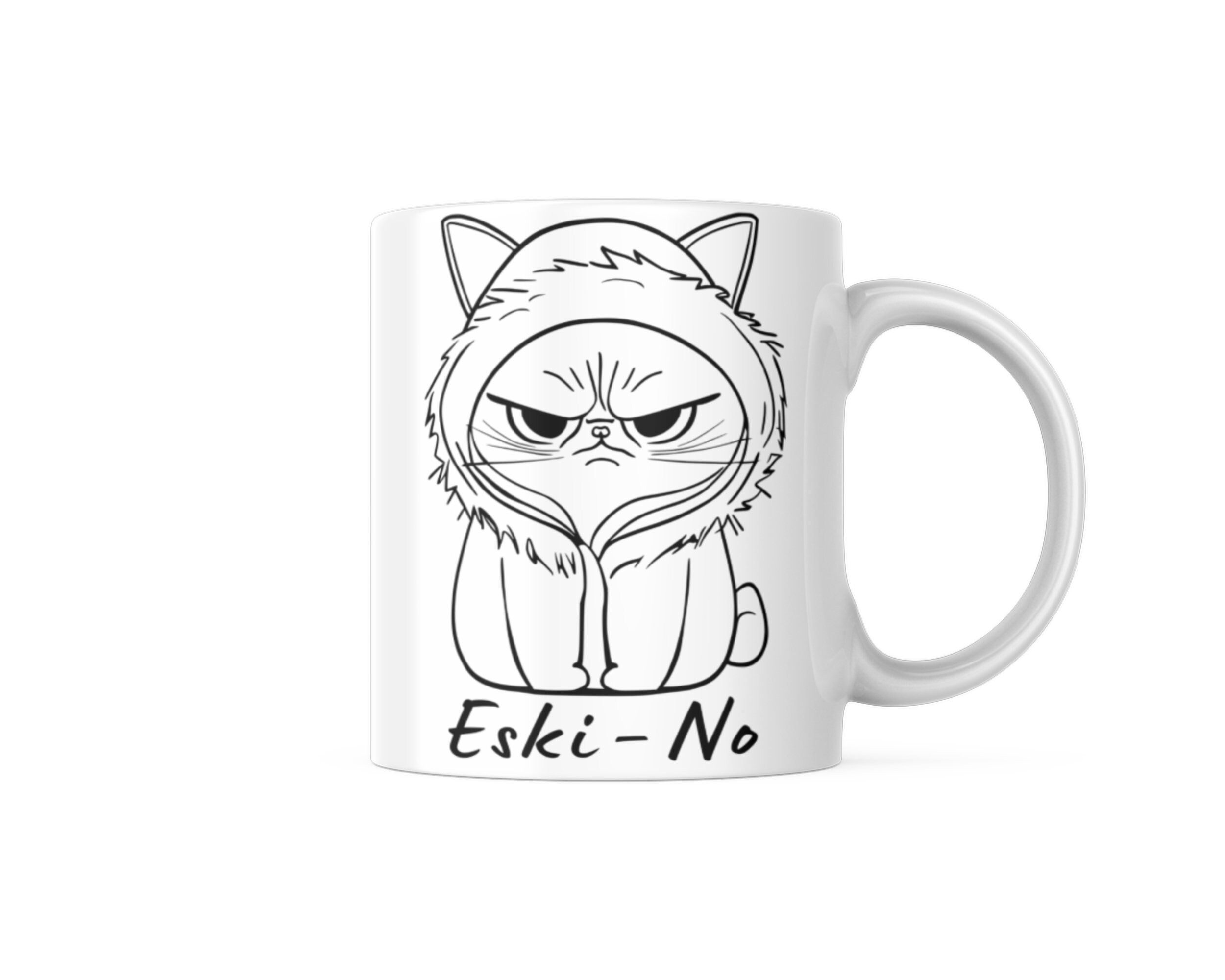 Grumpy Cat Svg Eski-no, Cranky Svg, Cat Clipart, Meme Svg, Gift Ideas ...