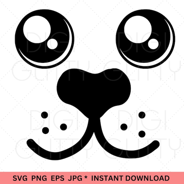 Dog Face Svg - Etsy