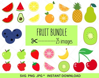 Fruit SVG & PNG, Cut Files for Cricut, Digital Download - Etsy