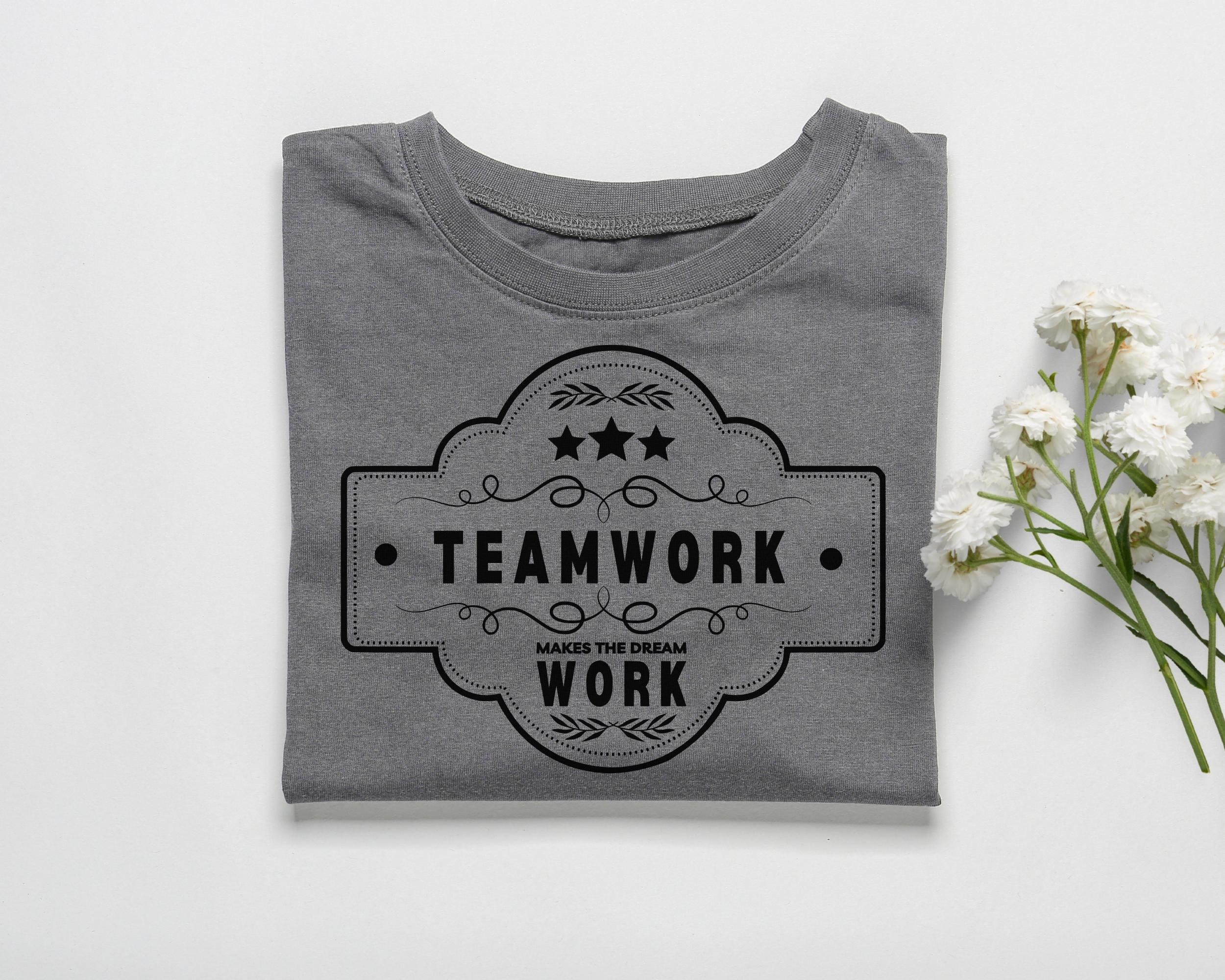 Teamwork SVG, Inspirational Typography Design, Cut File for Cricut ...