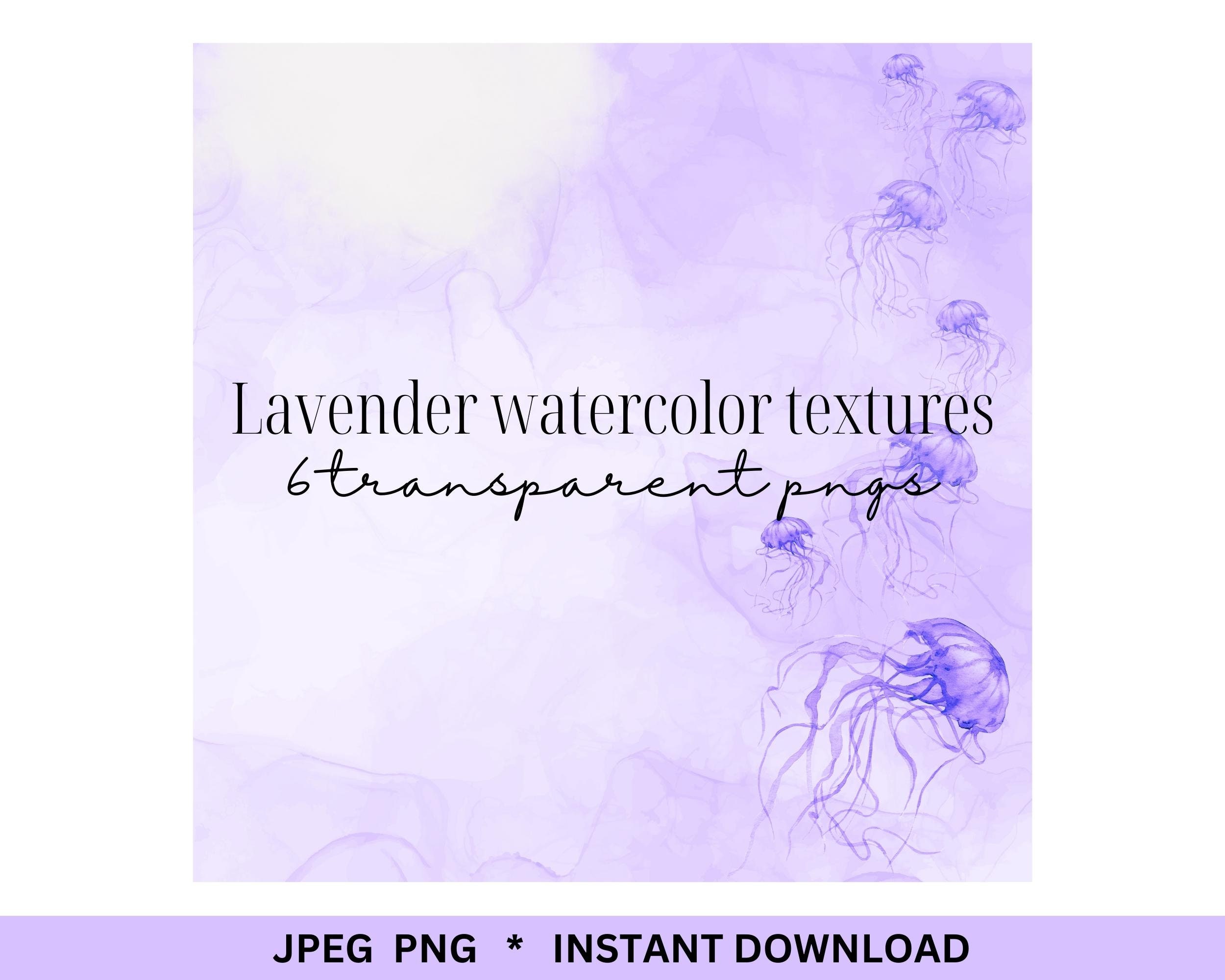 Lavender Watercolor Texture Paper, Floral Designs (digital Download) - Etsy