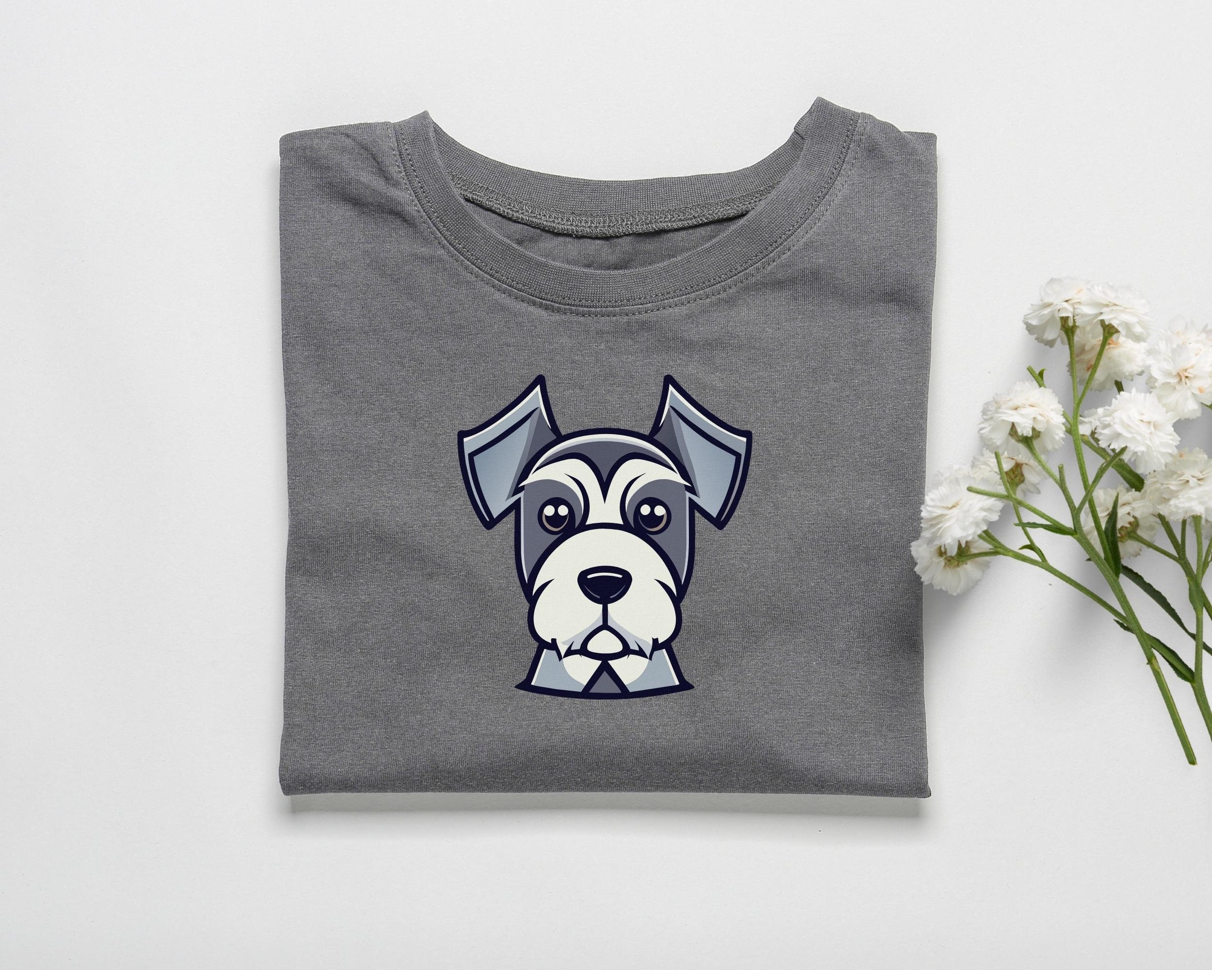 Cute Schnauzer Face SVG Layered Design for Cricut & - Etsy