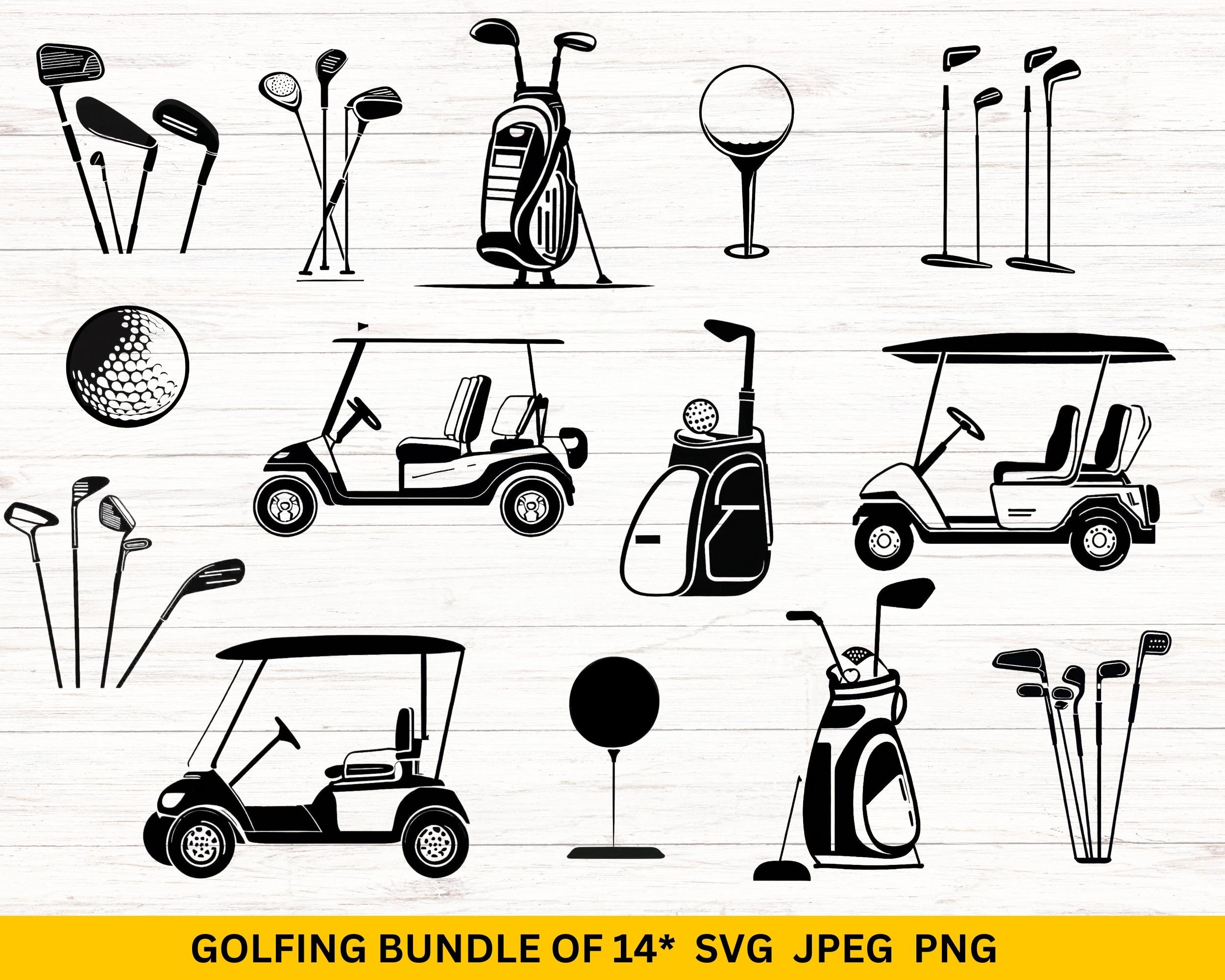 Golf SVG Bundle 14 Golfing Png Files Cut Files for Cricut - Etsy