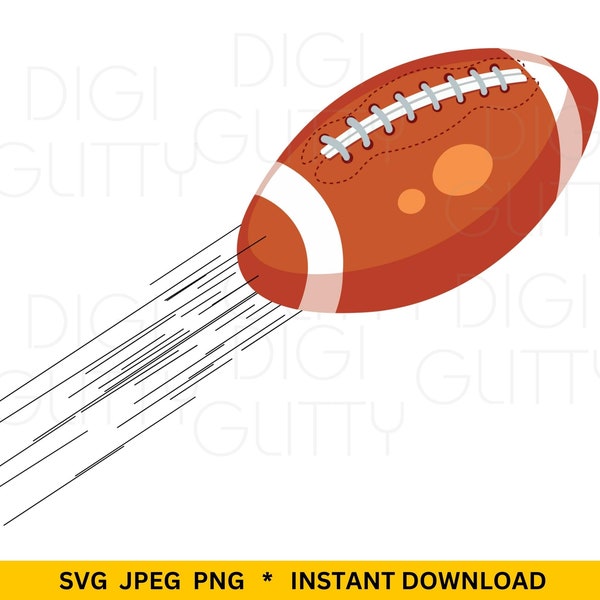 Flying Football Svg - Etsy