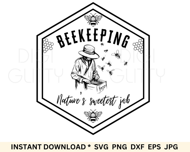 Beekeeping SVG, Beekeeper Design for Shirt, Nature-inspired SVG ...