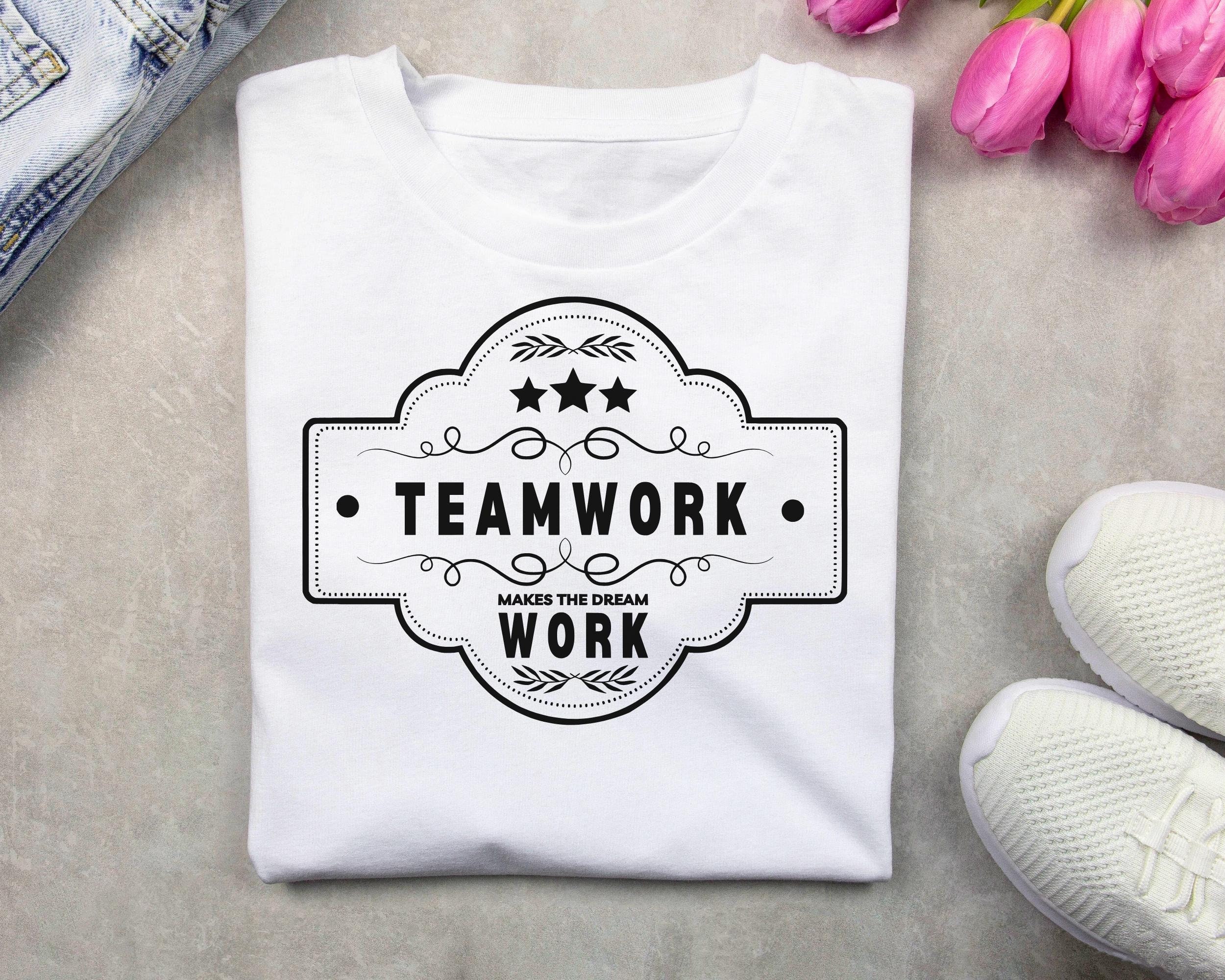 Teamwork SVG, Inspirational Typography Design, Cut File for Cricut ...