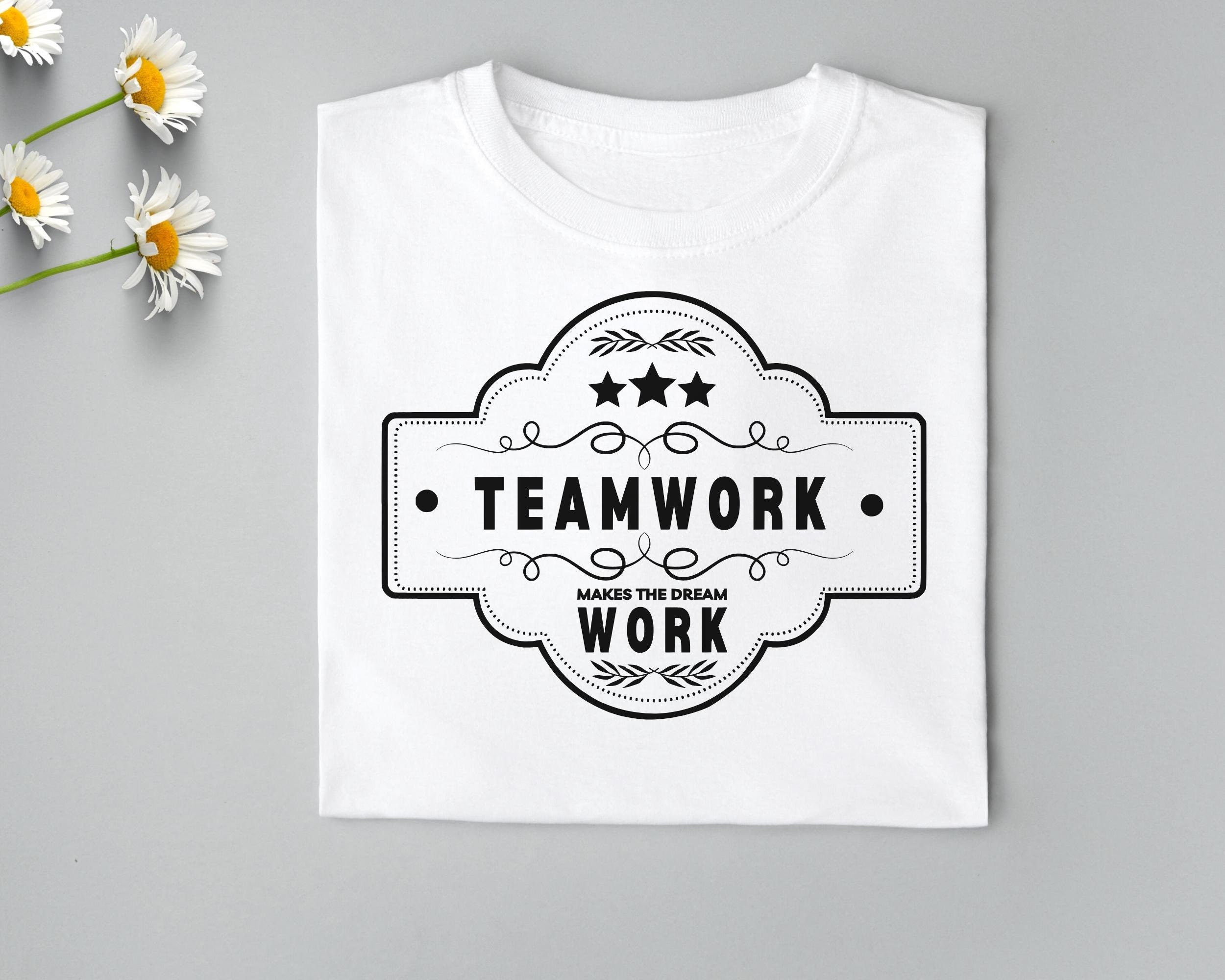 Teamwork SVG, Inspirational Typography Design, Cut File for Cricut ...