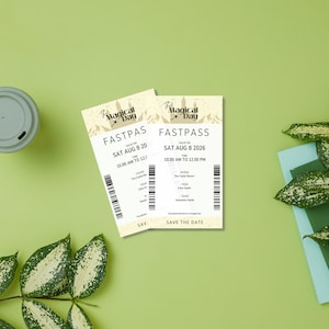 Fastpass Template for Invitations, Events and Special Occasions ...